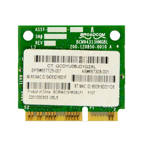 KARTA WI FI Broadcom BCM94313HMGB DW1701 YFHN7 BT GIGARAM Sklep Z