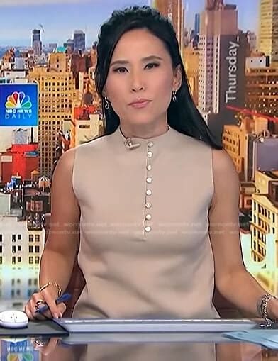 Wornontv Vickys Beige Button Front Sleeveless Top On Nbc News Daily