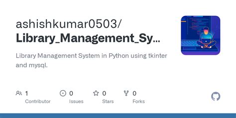 GitHub Ashishkumar Library Management System Library Management System In Python Using