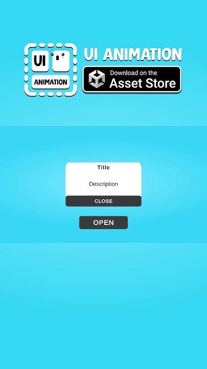 Ui Animation Tool Ui Animation In Unity Example 13 Popup Window Youtube