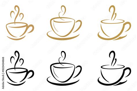 Coffee Cup With Steam Vector Art Illustration Typically Features