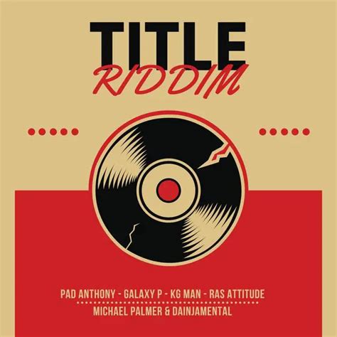 Title Riddim One Beat Production Riddim World