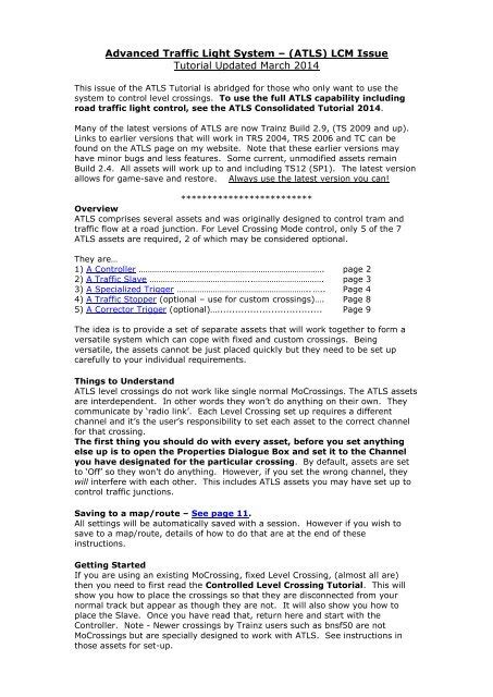 Advanced Traffic Light System â Atls Boatz Trainz Site
