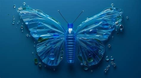 Plastic Butterfly Symbol Of Environmental Impact Premium Ai Generated