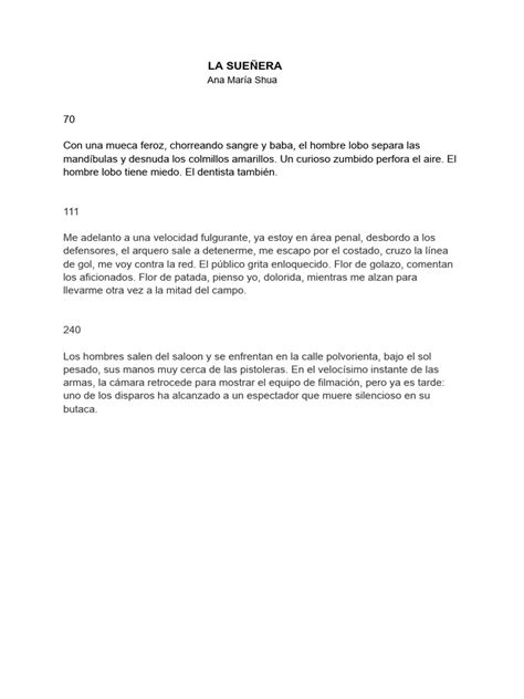 Ana Maria Shua Cuentos De La Sueñera Pdf