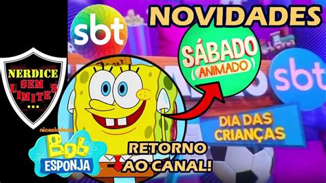 Bob Esponja Retorno Ao SÁbado Animado FeriadÃo Sbt Dia Das CrianÇas