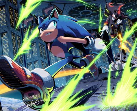 Gareki On Twitter Sonic And Shadow Sonic Fan Art Sonic Heroes