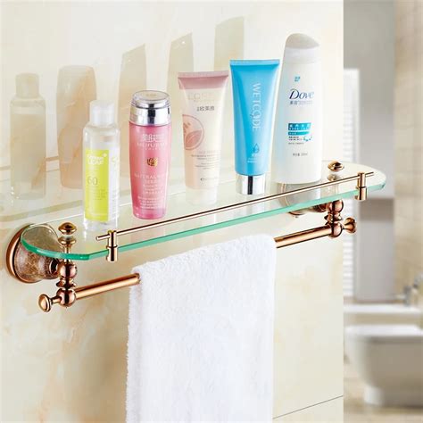 Durham Shelving Wall Mounted Glass Shelves For Bathroom