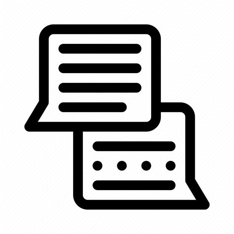 Chat Communication Speech Bubble Dialog Box Icon Download On