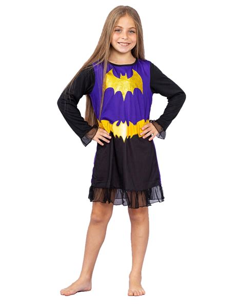 Dc Comics Batgirl Girls Nightgown Superhero Pajama Dressy Gown