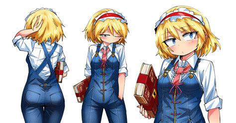 東方project タイトなデニムのアリスさん 清水ペムのイラスト Pixiv