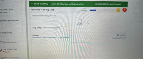 Solved Save Exit CertifyLesson 1 R 2 Rounding And Chegg