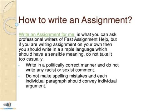 How to write an assignment - Definitive Guide