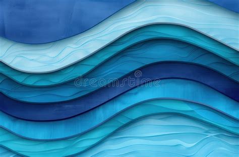 Abstract Blue Wave Pattern Background Stock Illustration Illustration