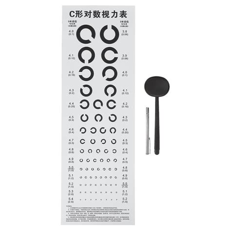 Vision Test Chart Visual Acuity Chart Wall Eye Chart Eye Exam Chart Eye Test Chart Type Eye Test