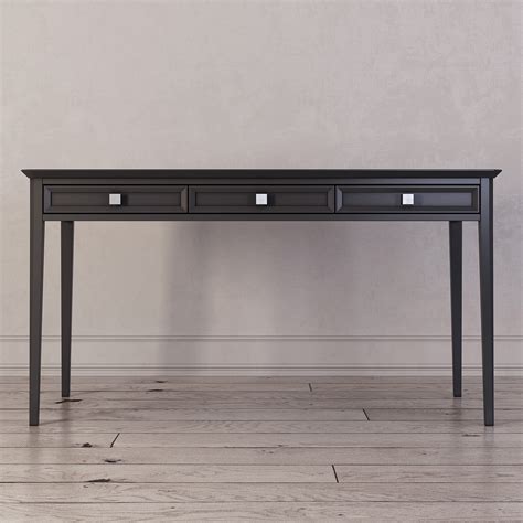 Письменный стол с 3 я ящиками Ellington черный купить в Москве по цене 126500 Rub в интернет