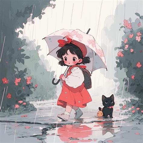 撑雨伞的小女孩‖可爱女头1陈陈来自小红书网页版