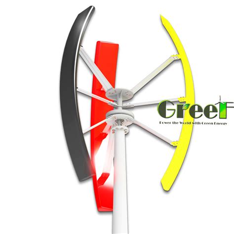 2kw 3 Phase Ac Low Rpm Low Start Wind Speed Vertical Aerogenerator For