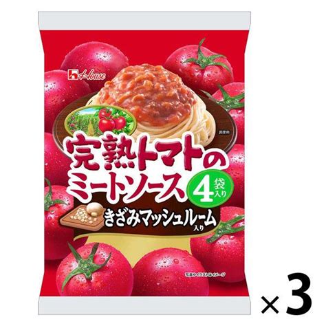 하우스 완숙 토마토의 미트 소스 잘게 썰어 Mash 룸 들어감4대입 1세트3개 재팬스토어 일본약 의약품 전문