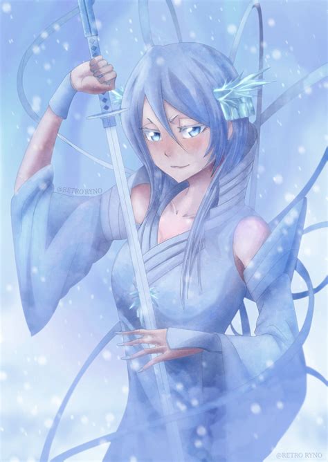 Rukia Bankai Drawing By Retro Ryno R Bleach