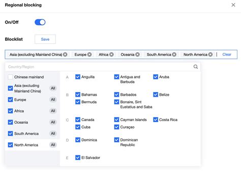Configuration Region Blocking Rule Tencent Edgeone