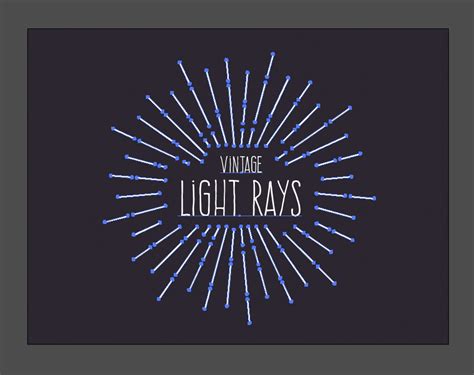 How To Create Vintage Vector Light Rays In Illustrator — Medialoot