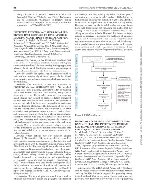 Pdf Predicting Infection And Sepsis What Predictors Have Been Used