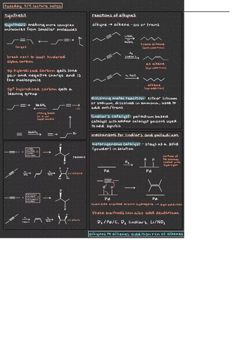 Alkynes To Alkenes Addition Reaction Of Alkenes Chem 343 Chem343 Stuvia Us