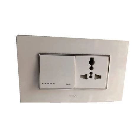 6a 2m Modular Switch Socket Combination Polycarbonate At ₹ 50piece In