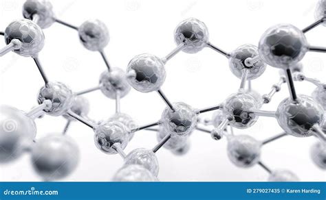 白色背景中的银分子结构 库存例证 插画 包括有 构成 材料 空白 复杂 雾化器 着迷 探险 279027435