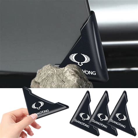 자동차 도어 코너 충돌 방지 스크래치 프로텍터 쌍용 렉스턴 2 티볼란 무쏘 티볼리 카이런 액티언 스포츠 코란도 2 개 신제품 Aliexpress