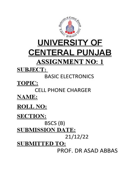 Electronic Assignment 1 Pdf