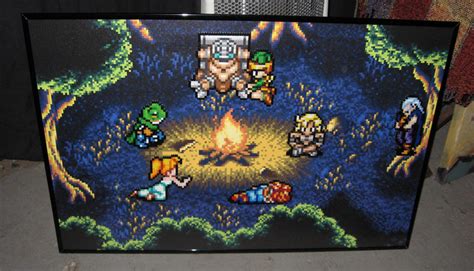 Perler Chrono Trigger Camp Scene By Dlugo1975 On Deviantart