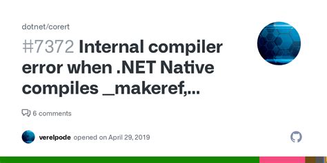 Internal Compiler Error When NET Native Compiles Makeref Refvalue
