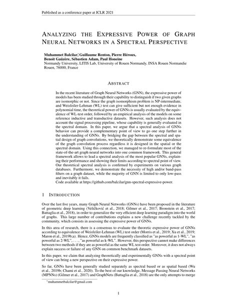 Pdf Analyzing The Expressive Power Of Graph Neural Networks In A