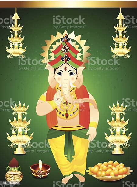 Diwali 배경 가네샤 G 가네샤에 대한 스톡 벡터 아트 및 기타 이미지 가네샤 그리기 꽃 한송이 Istock