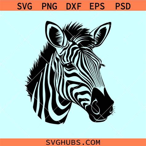 Zebra Head Svg Zebra Face Svg Zebra Print Svg Zebra Skin Lines Svg