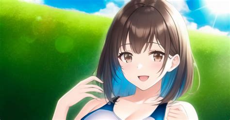 競泳水着 先輩おはよーございます！ 今週も頑張りましょーね な後輩ちゃん Yu Hiのイラスト Pixiv