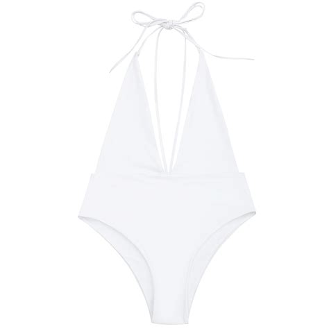 Zaful One Piece Swimsuit Open Back Plunging Neck S Vicedeal