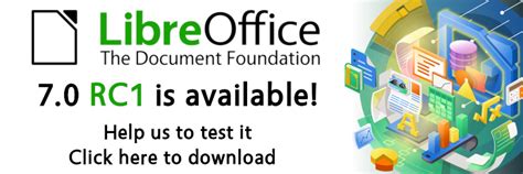 LibreOffice 7 0 0 RC1 Duyuruldu Get GNU