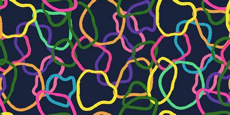 Premium Vector Abstract Collage Shape Seamless Pattern With Colorful Geometric Doodles