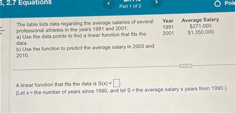 Solved Part 1 ﻿of 3the Table Lists Data Regarding The