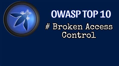 Owasp Top Broken Access Control Youtube