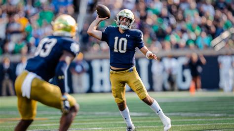 Notre Dame QB Drew Pyne Embracing Process Focused On Preparation Irish Sports Daily