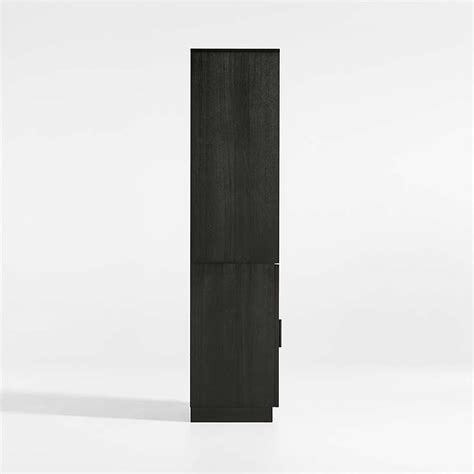 Calypso Black Elm Wood 90 Storage Media Console With 2 Modular Glass