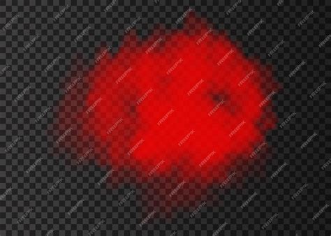 Красное облако дыма изолированные на прозрачном фоне Специальный