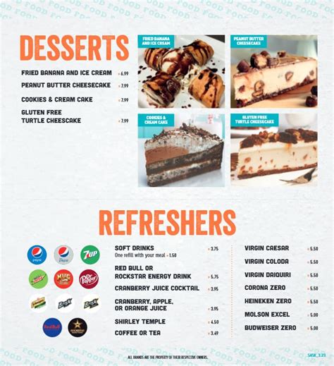 Desserts Hooters Saskatoon