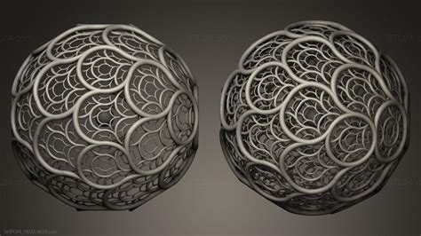 Geometric Shapes Silver Tiling Shpgm 0103 3d Stl Model For Cnc