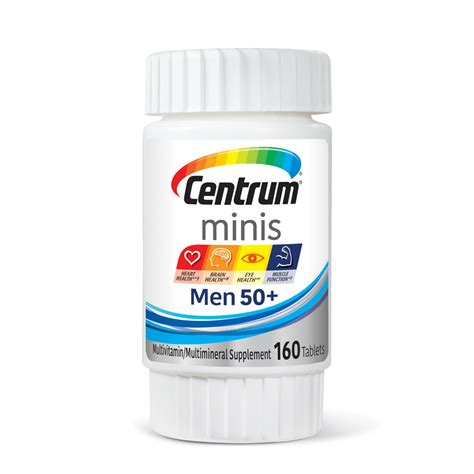 Centrum Silver Multivitamin Tablets For Men 50 Plus Mineral Supplement
