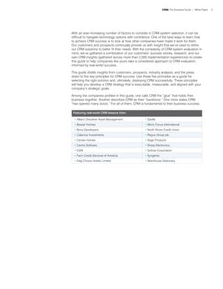 CRM The Essential Guide PDF